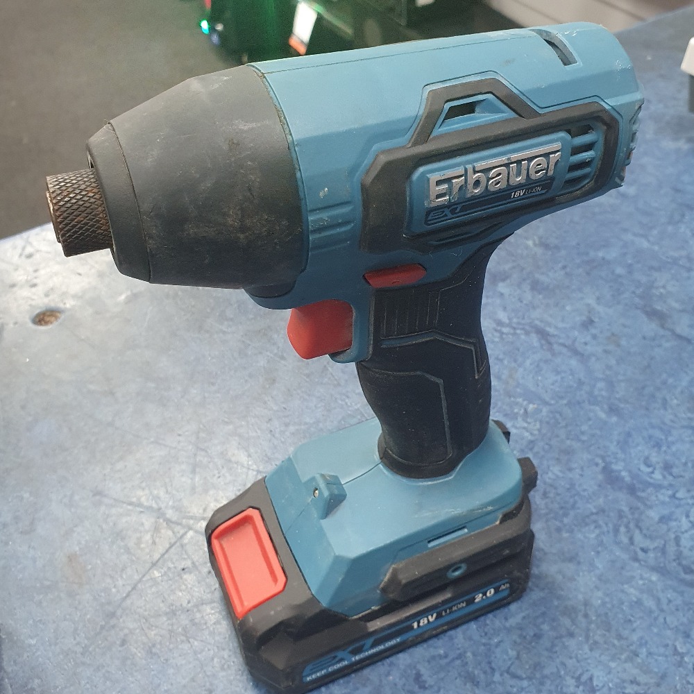 Pre-owned Erbauer Erbauer EBID18Li Cordless Impact Driver plus 18V 2 ...